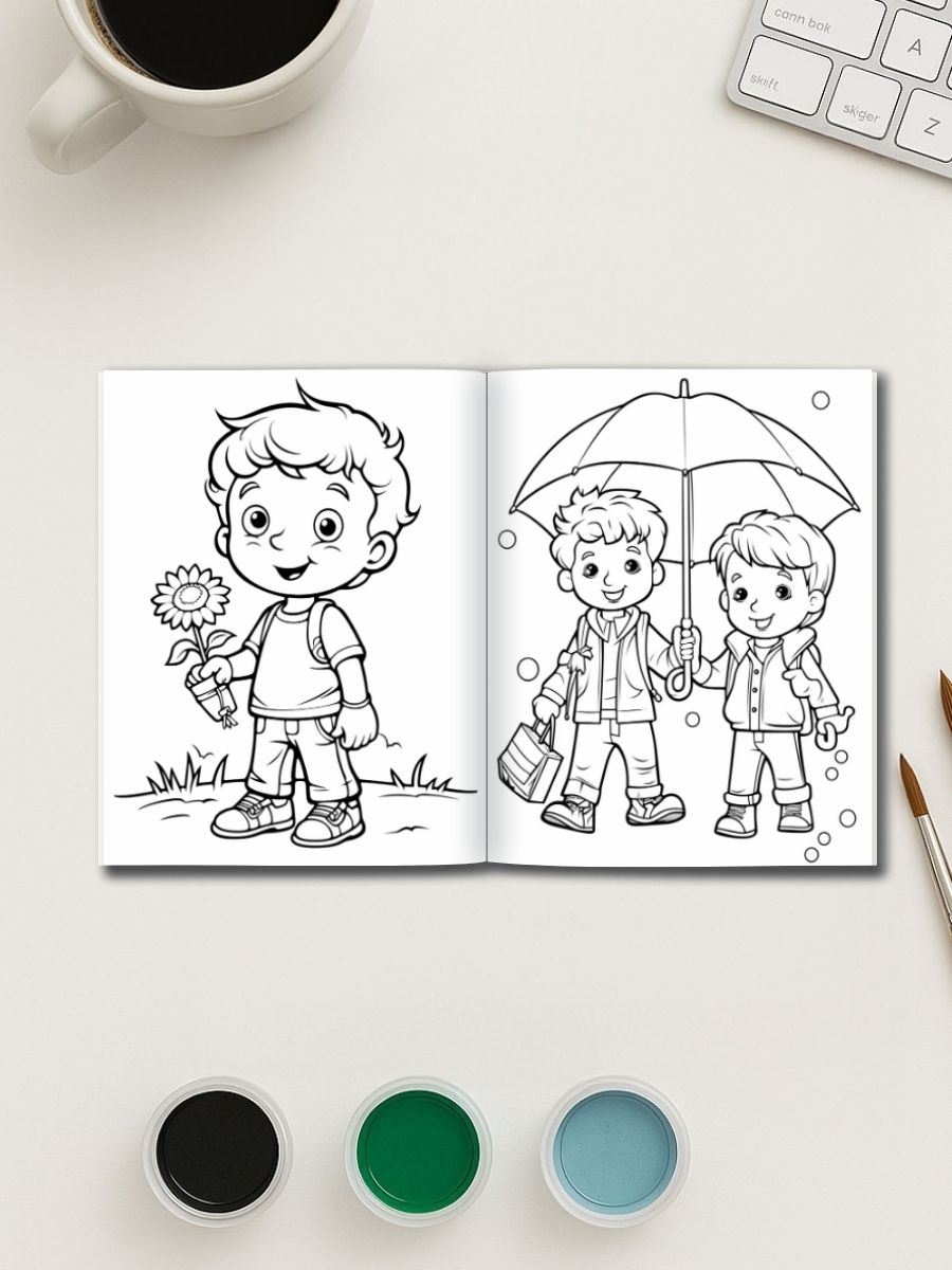 Playtime Color World - 100 Kids Coloring Pages - Pauls Magic Coloring Store